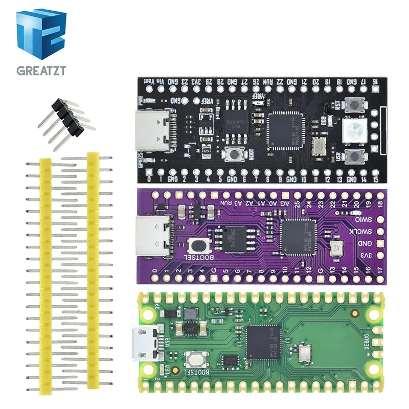 For Raspberry Pi Pico Board RP2040 Dual-Core 264KB ARM Low-Power ...