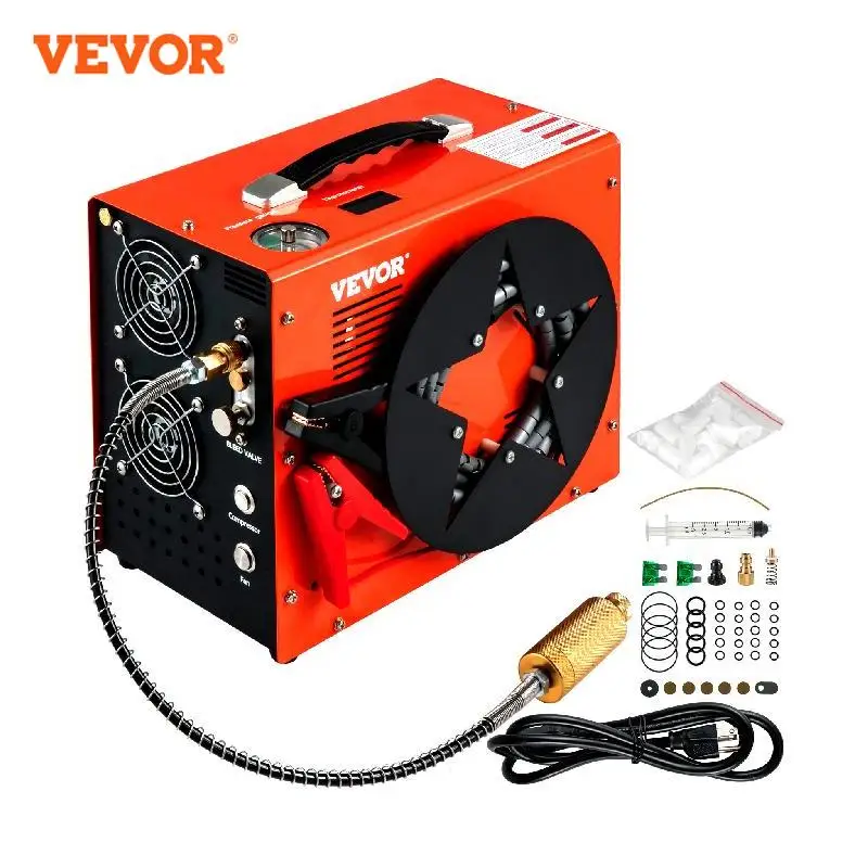VEVOR-4500Psi-PCP-Air-Compressor-High-Pressure-Pump-12V-110V-220V-Built ...