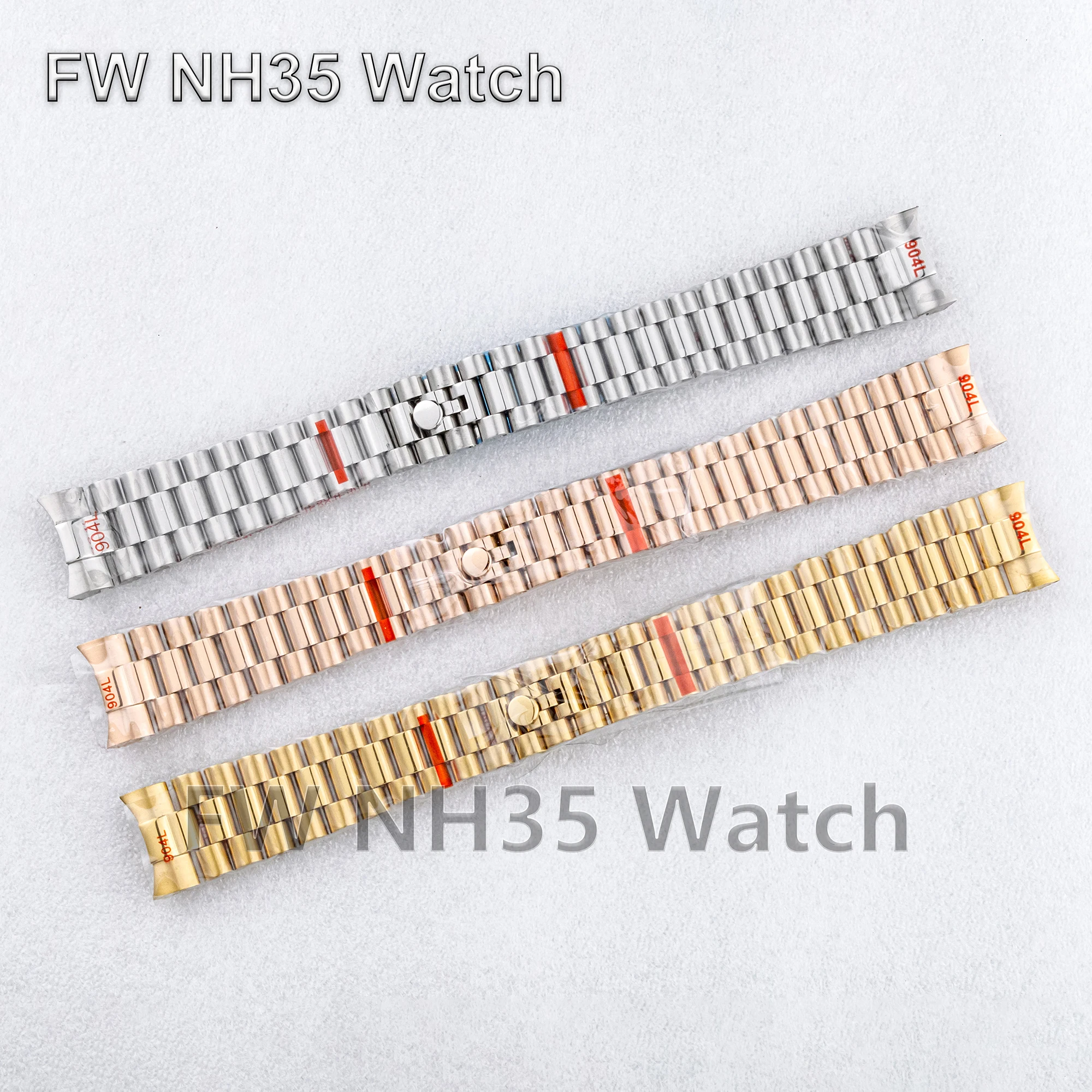 Watch Strap Solid Stainless Steel President Watchband for Datejust ...