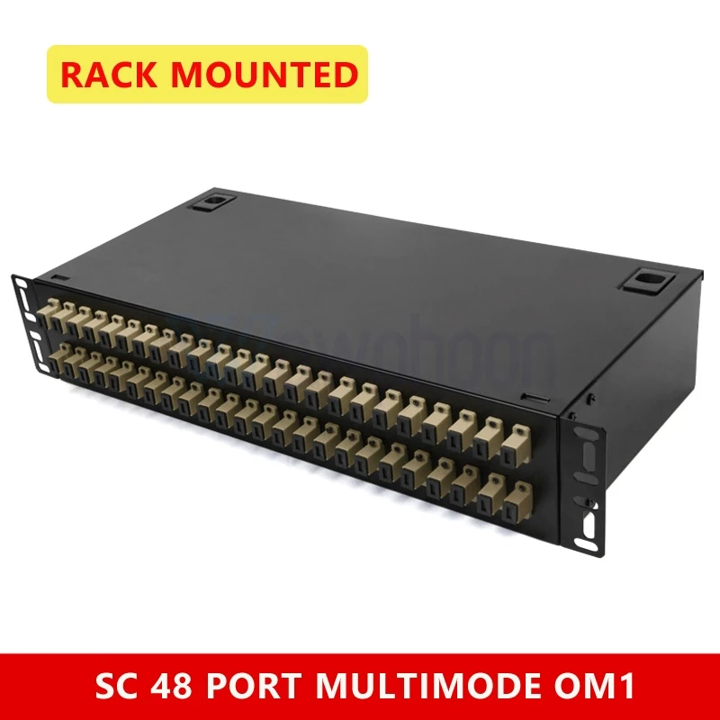 48-Port-SC-FC-Fiber-Optical-Patch-Panel-Rack-Mount-Chassis-Racks ...