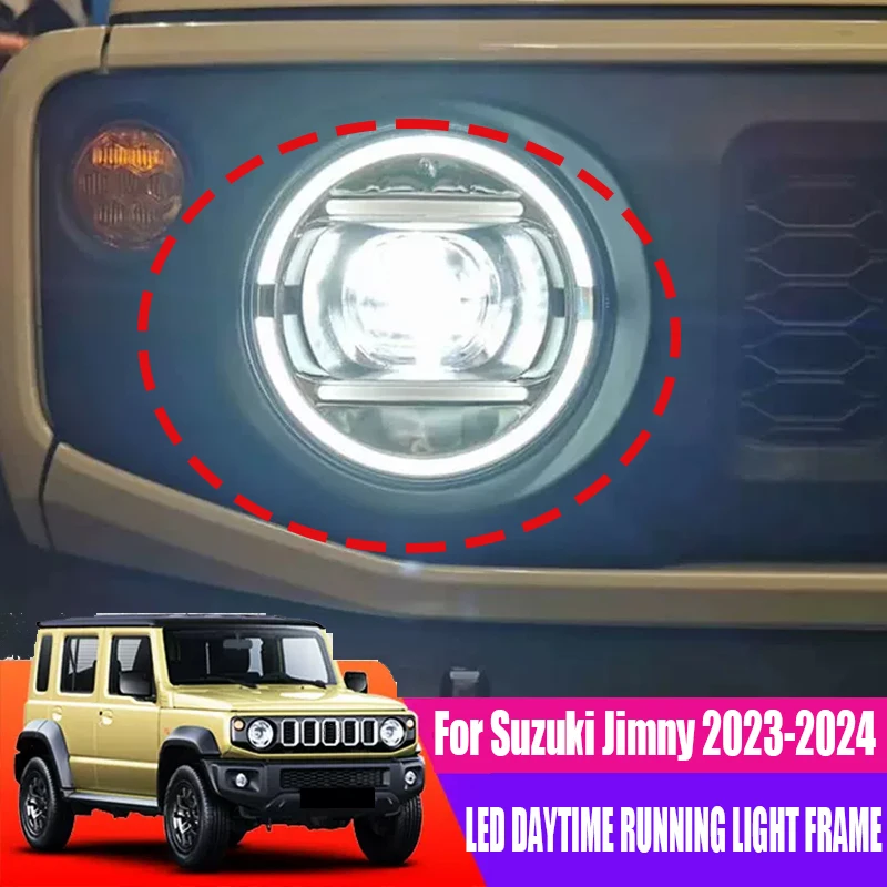 For-Suzuki-Jimny-2023-2024-Front-five-door-LED-headlight-cover-and ...