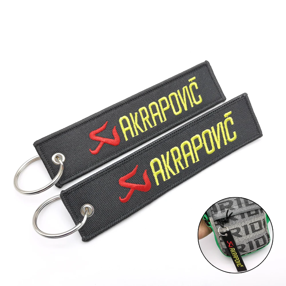 JDM-Style-Keychain-keyring-Racing-Car-Embroidery-Nylon-Key-Tags-Key ...