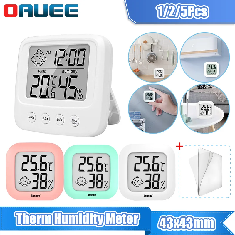 Mini LCD Thermometer Hygrometer Digital Therm Humidity Meter Sensor ...