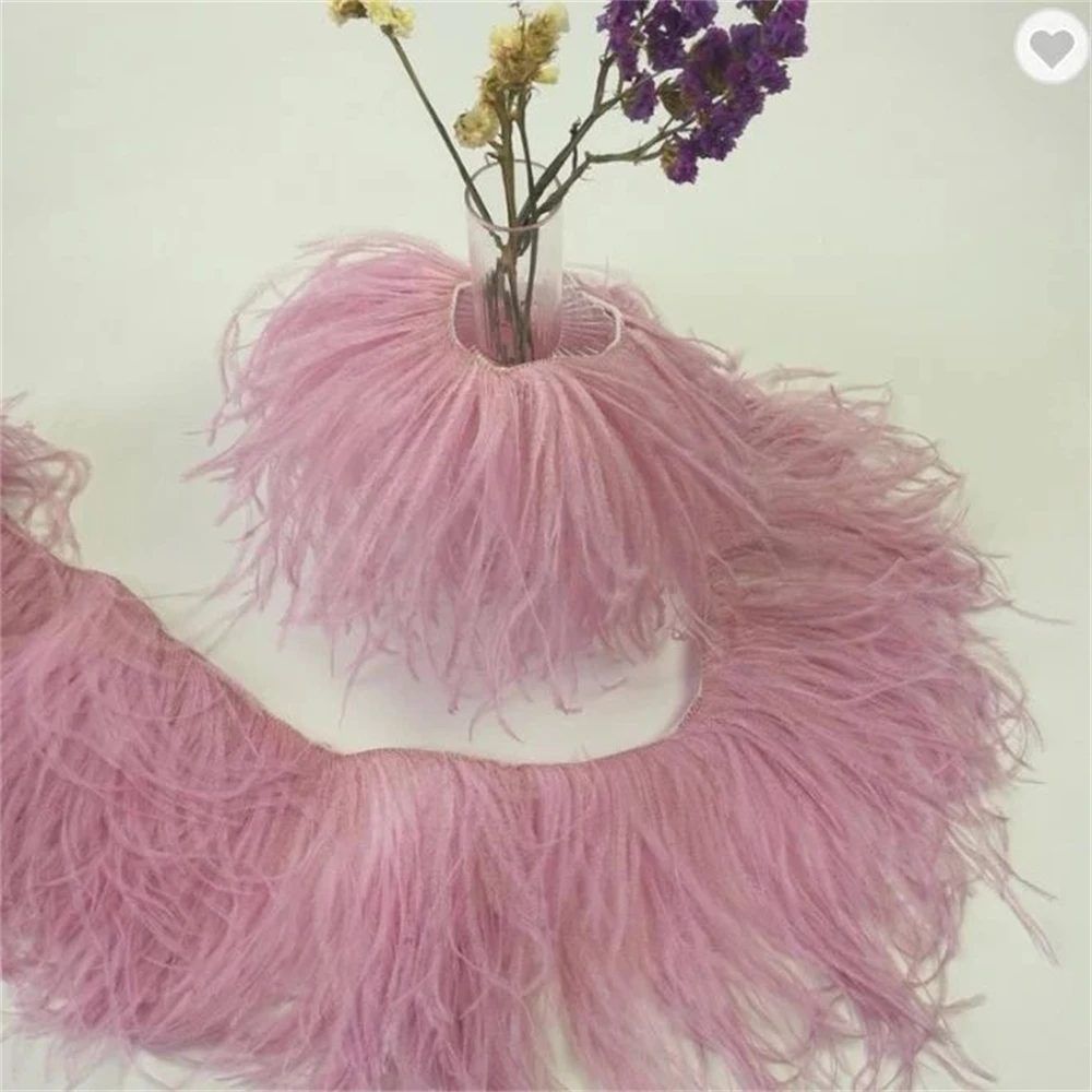 10 15CM Rosa Straußen Feder Trim Fringe Kein Band für Hochzeit Party ...