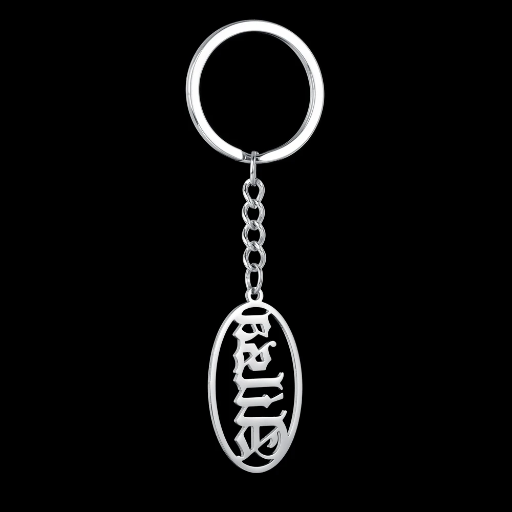 Custom-Stainless-Steel-Keychain-Name-Personalized-Letter-Metal-DIY ...
