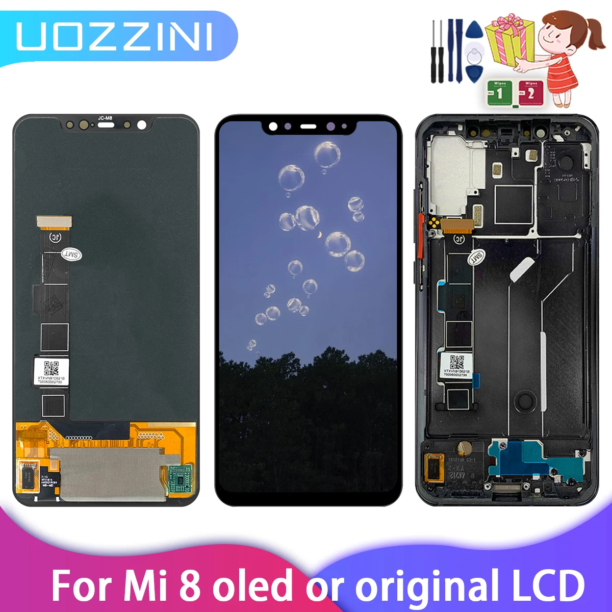 New-Display-For-Xiaomi-Mi-8-LCD-10-Touches-Screen-Replacement-For-MI8 ...