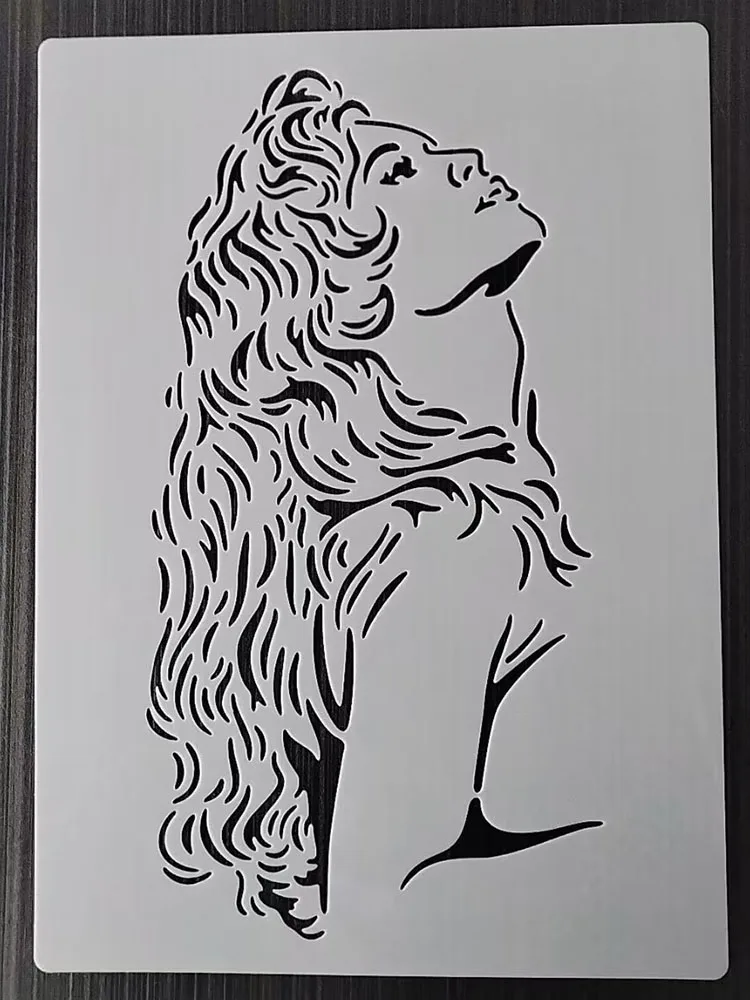 21*29Cm Fashion Women Template DIY Layering Stencils Wall Painting ...