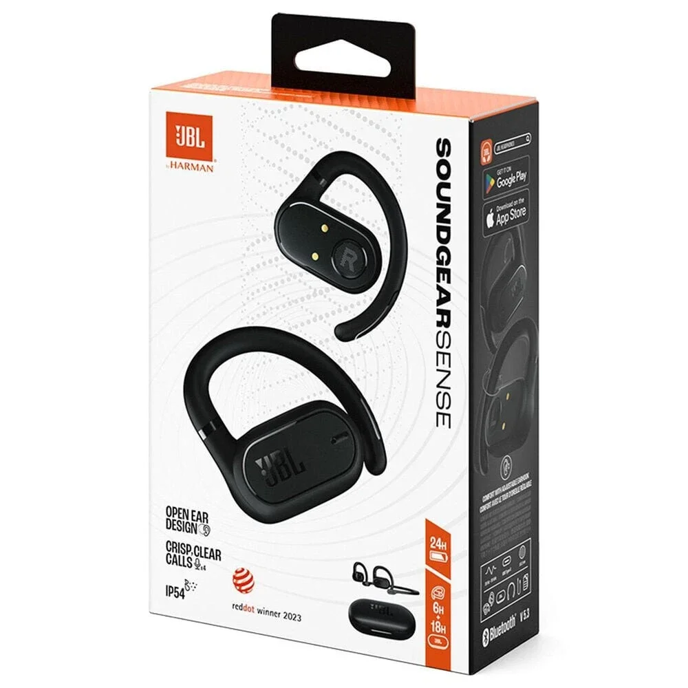 JBL Soundgear Sense True Wireless Open-Ear Running Earbuds Bass Boosted ...
