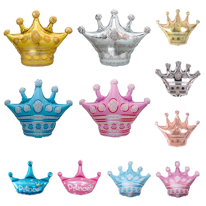 Large Noble Crown Foil Balloon King Queen Princess Birthday Party ...