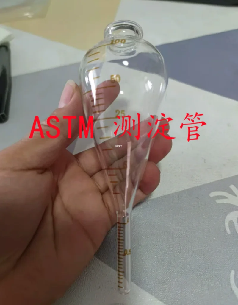 ASTM E709 fluorescent magnetic particle concentration pear type ...
