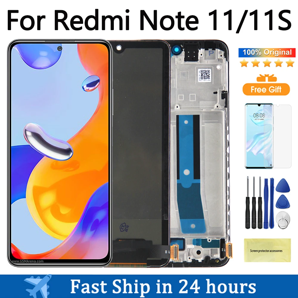 6-43-Original-Display-For-Xiao-Redmi-Note-11-LCD-Display-Touch-Screen ...