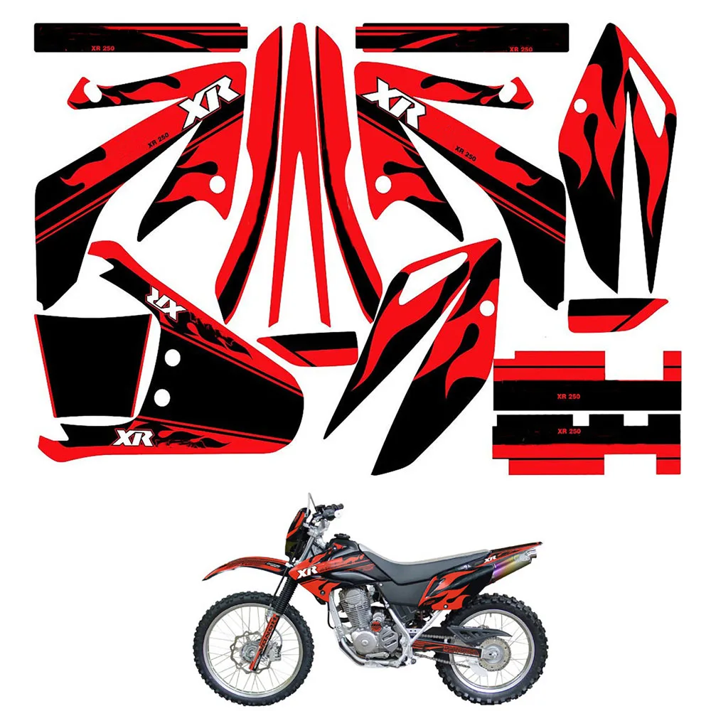 Xr 230 Free Customized Names Numbers Motorcycle 3m Graphics Stickers ...