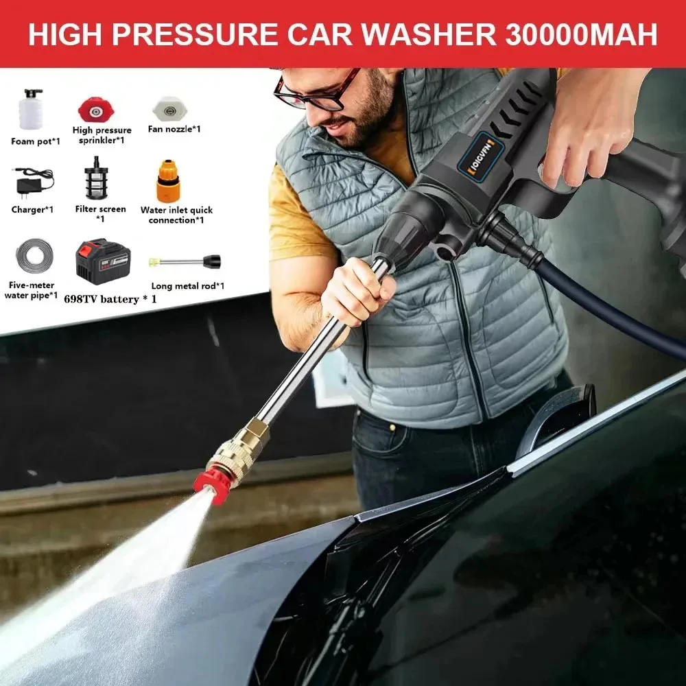 Wireless High Pressure Cleaner Washing Machine Spray Water Gun Car ...