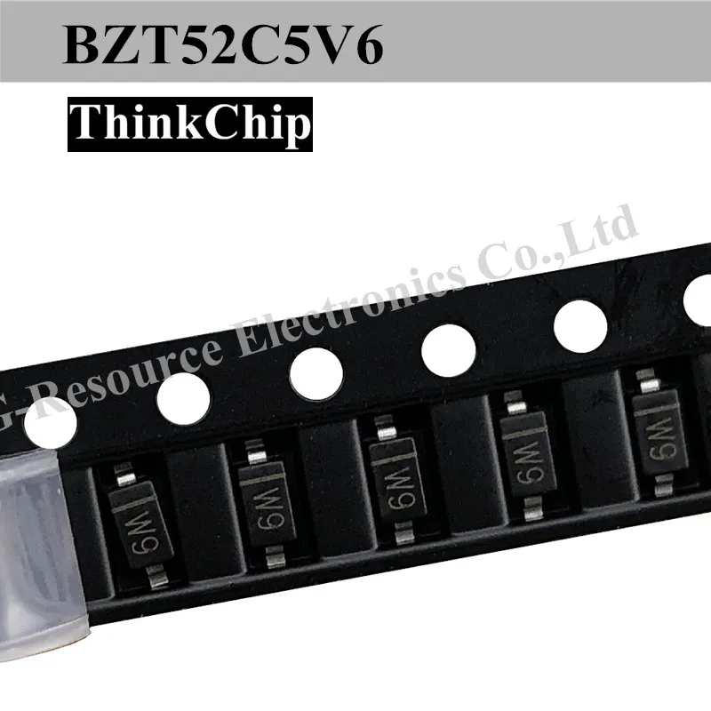 (100pcs) Bzt52c5v6 Sod-123 Smd 1206 Voltage Stabilized Diode 5.6v Sod123(marking W9) - Diodes ...