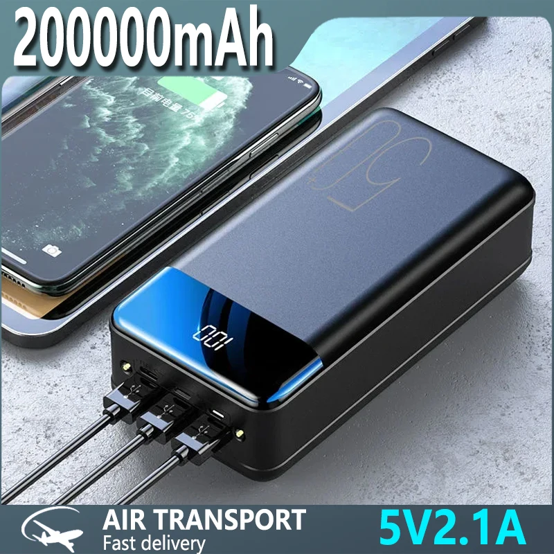 Fast-Charging-Power-Bank-200000-mAh-Large-Capacity-5v-2-1-Fast-Charging ...