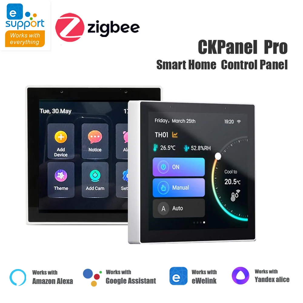 eWelink Smart Home Zigbee Control Panel Touch Screen Smart Scene Switch ...