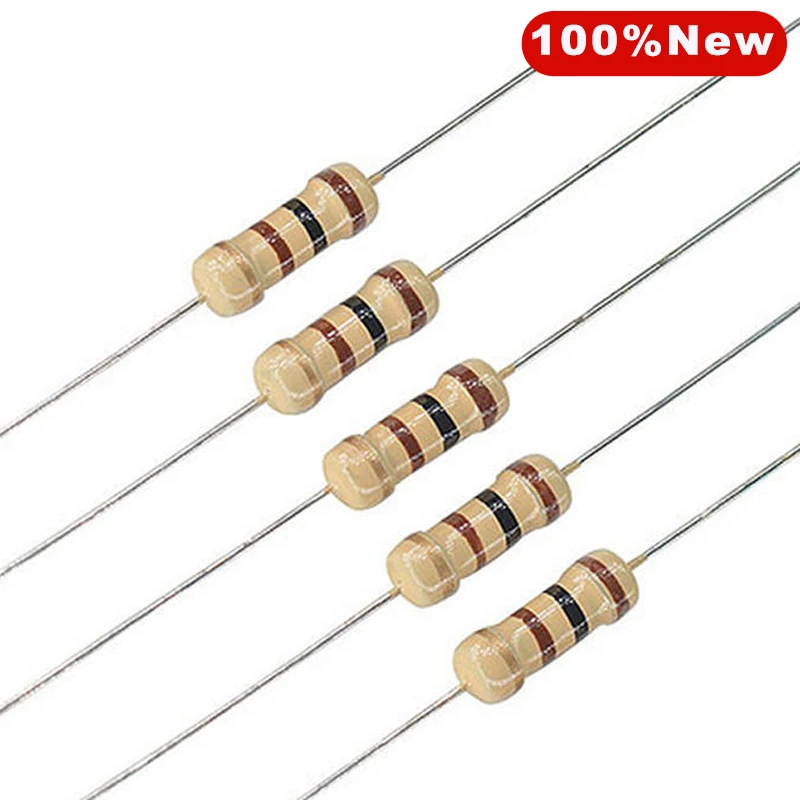 20pcs/Lot 5% 3W Carbon Film Resistor 1Ω 1.2 1.5 2 2.2 2.4 3 3.3 3.6 3.9 ...