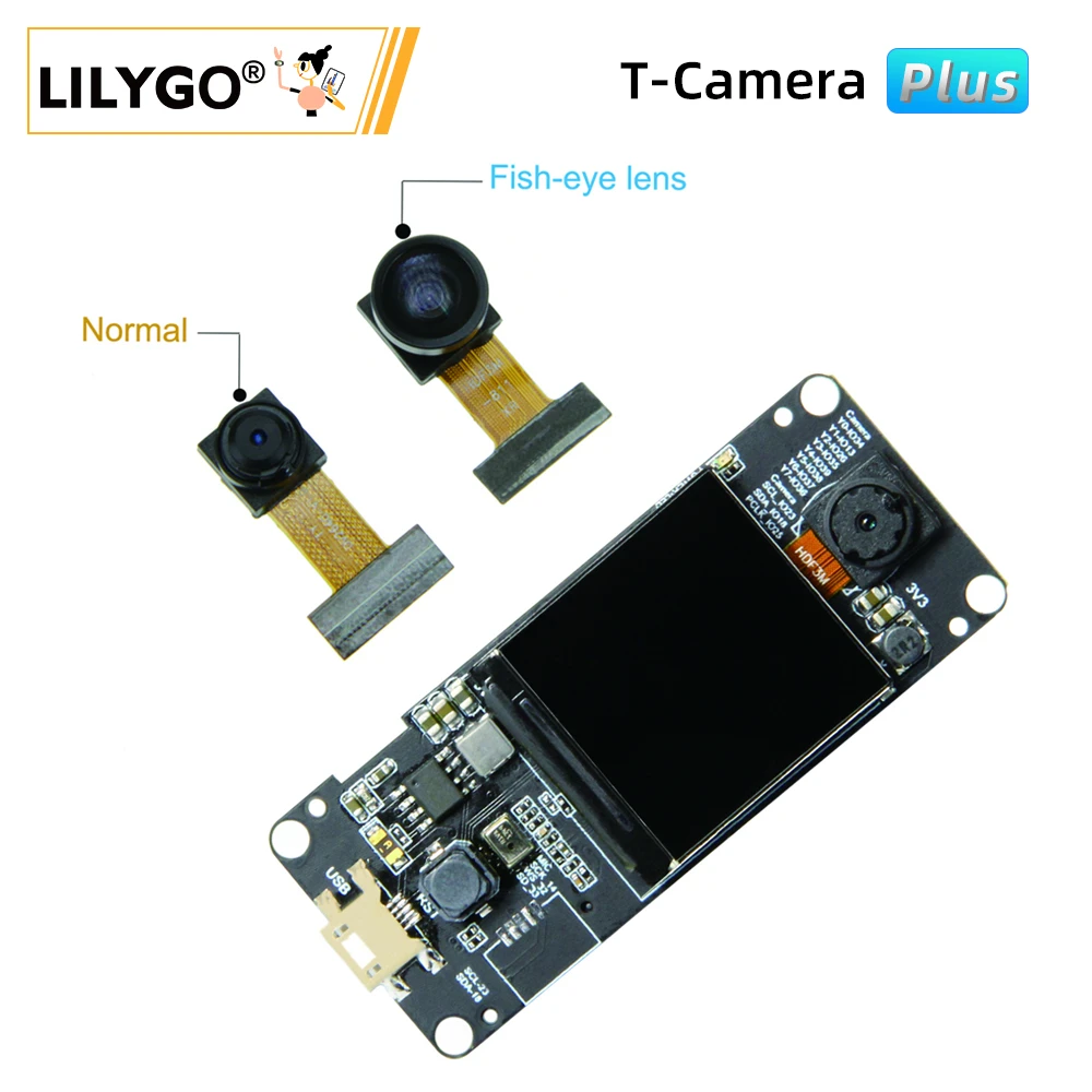 Lilygo® Ttgo T-camera Plus Esp32-dowdq6 8mb Spram Camera Module Ov2640 1.3 Inch Display Rear ...