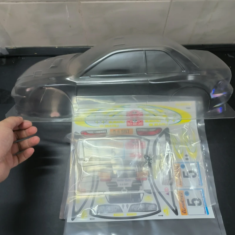 Scale-1-10-Subaruu-Impreza-WRC-Clear-Lexan-Body-shell-W-Rear-spoiler ...