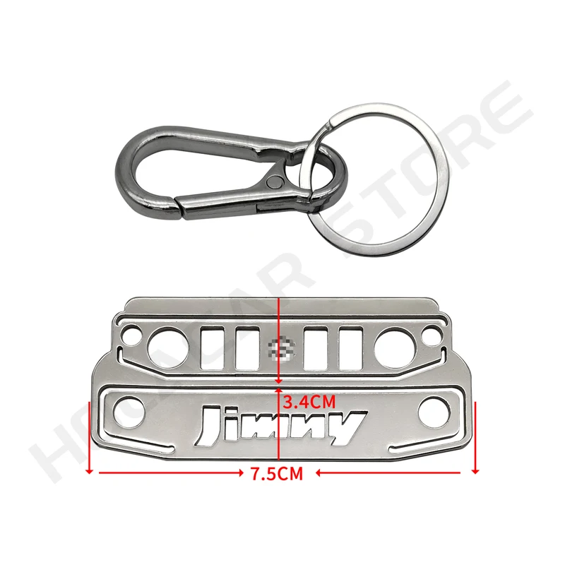 Stainless-Steel-Key-Chain-Ring-Keychain-Ring-Keyring-For-Suzuki-Jimny ...