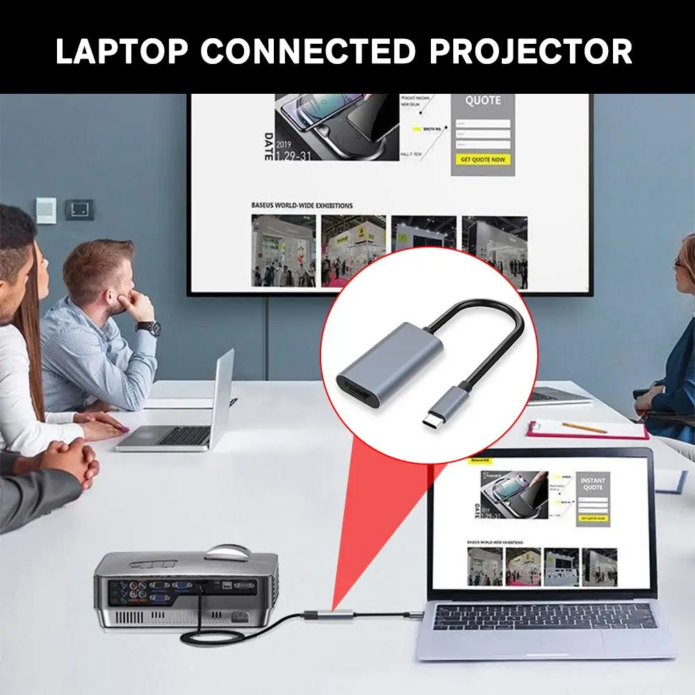 Type-CToHD-Adapter-4K30Hz-60Hz-Aluminum-Alloy-Typec-Screen-Adapter-HD ...