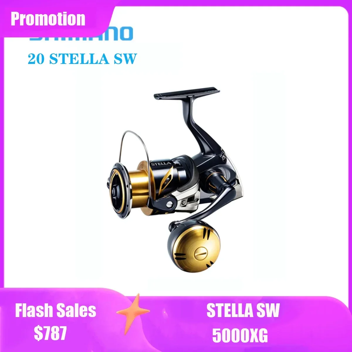SHIMANO-STELLA-SW-5000XG-Spinning-Reels-Roda-De-Pesca-De-gua-Salgada ...