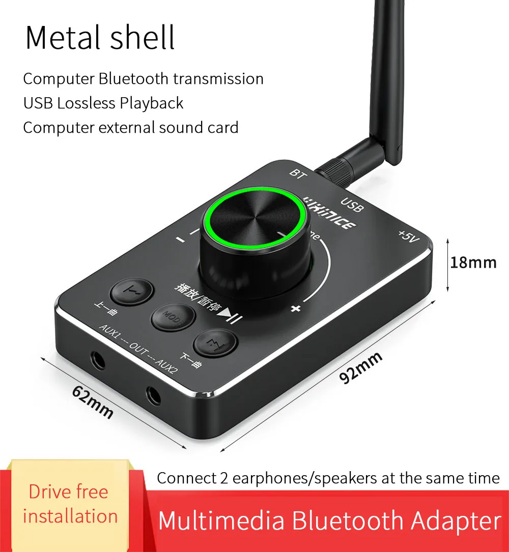 USB-Computer-Bluetooth-Headset-Adapter-5-1-Connected-To-Wireless ...
