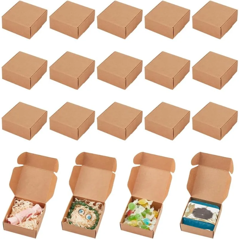 50PCS-Gift-Wrapping-Kraft-Paper-Box-2-8x2-8x1-3inch-Favor-Boxes-with ...