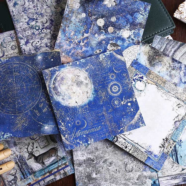 12pcs Vintage Handbook Stock Paper Set Handbook Sticker Tool Junk ...