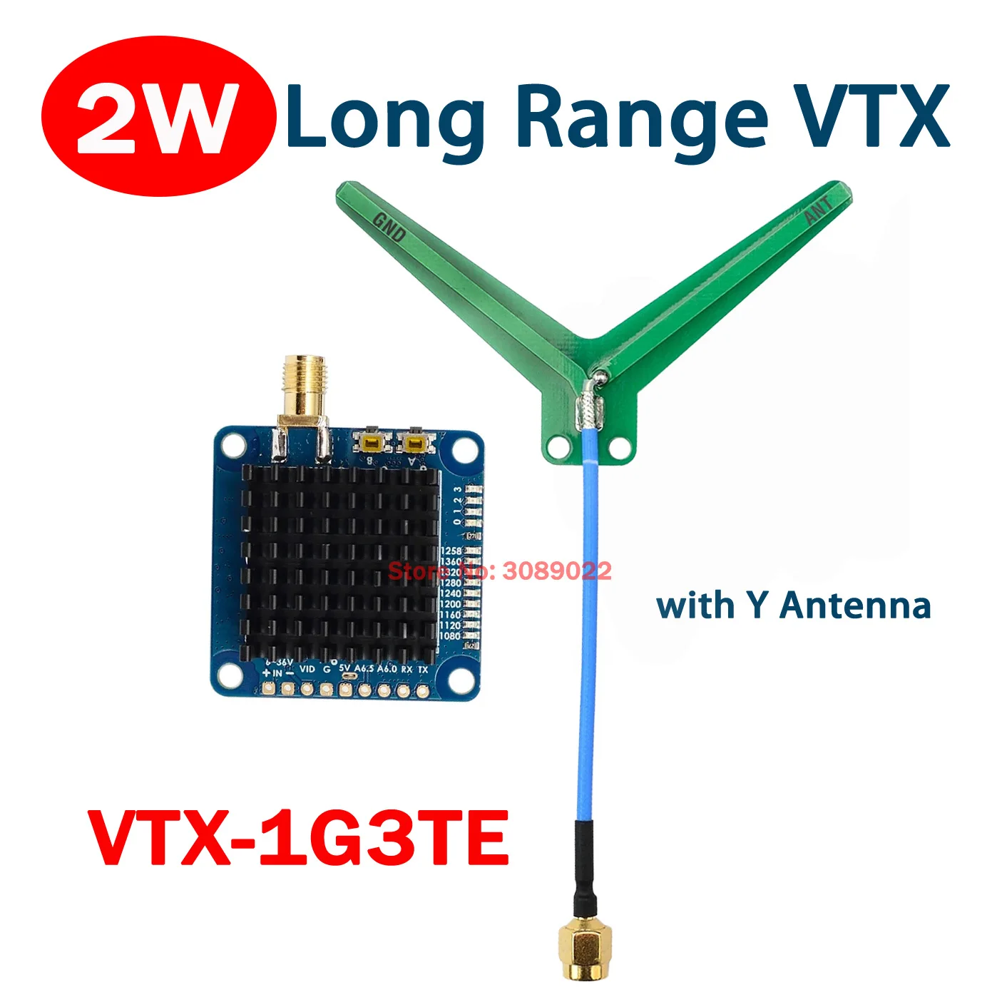 Video-Transmitter-VTX-1G3TE-1-2GHz-1-3GHz-2000mW-2W-9CH-with-Tramp-VTX ...