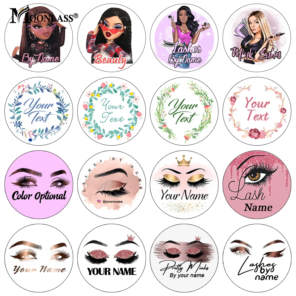 Customized-Mink-Lashes-Label-Logo-Free-Design-Fake-Eyelashes-Private ...