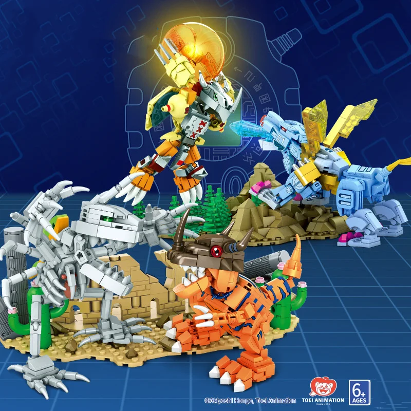 Japan-Cartoon-Digital-Monsters-Battle-Scene-Build-Block-Skull-War ...