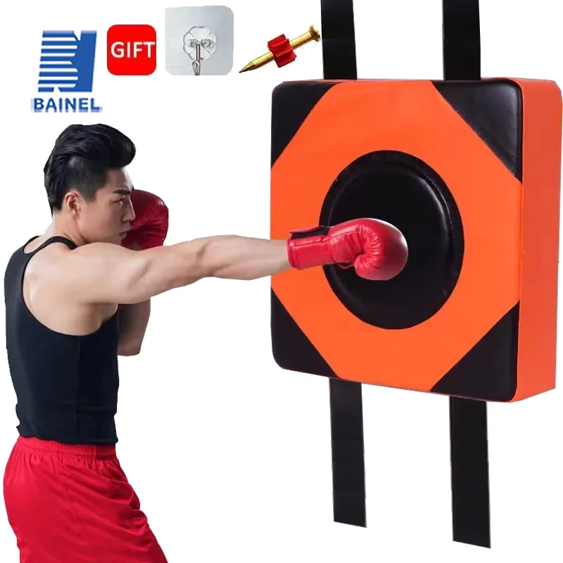 Square-Wall-Target-PU-Leather-Boxing-Training-Sandbag-Adjustable-Height ...