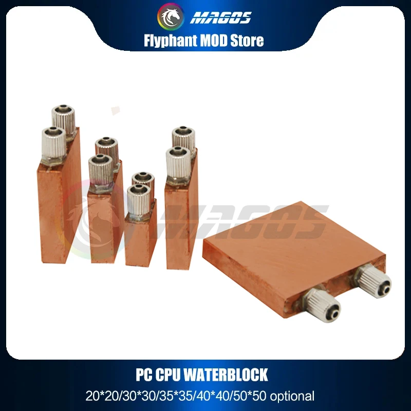 Water Cooled Block Pure Copper CPU Semiconductor Water Cooling Radiator