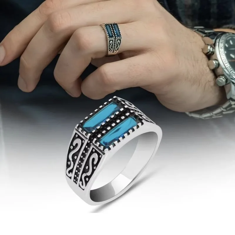 TEMU cross-border hot selling new business alloy inlaid zircon rings ...