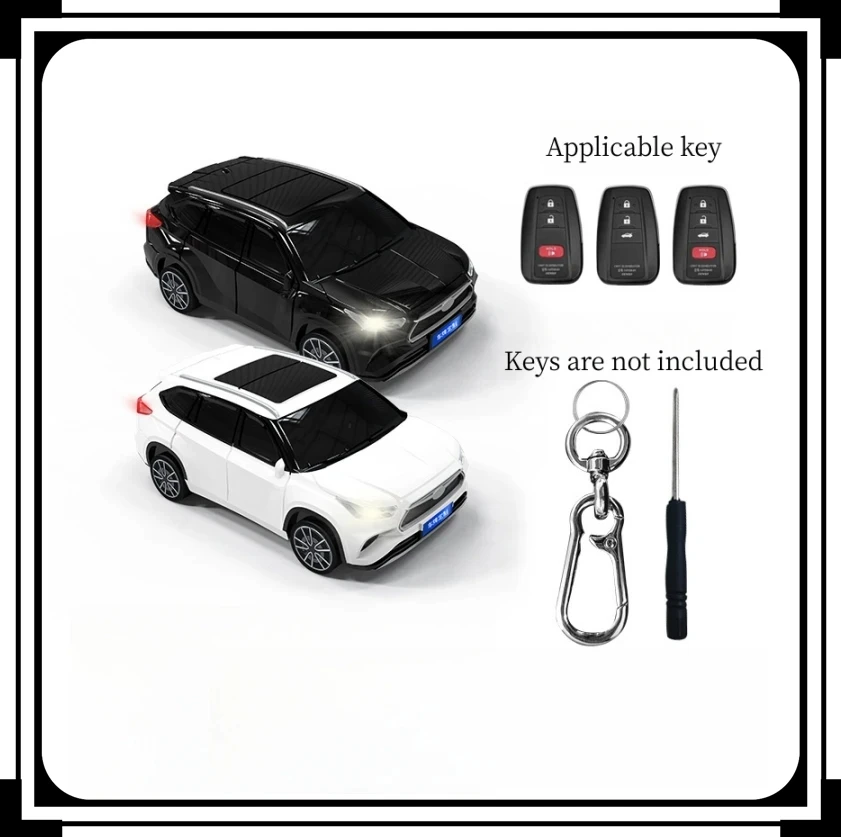 For-Toyota-Highlander-Key-Cover-Car-Model-Key-Protective-Case-Creative ...