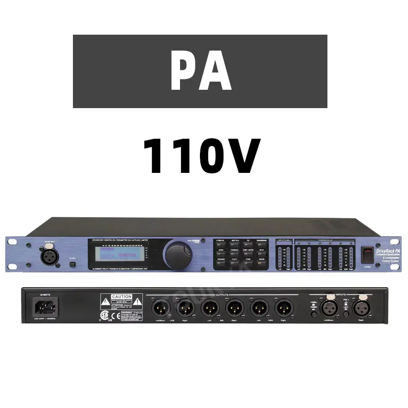 PA/PA2/260 professional digital audio processor 3 into 6 out of speaker audio matrix signal ...