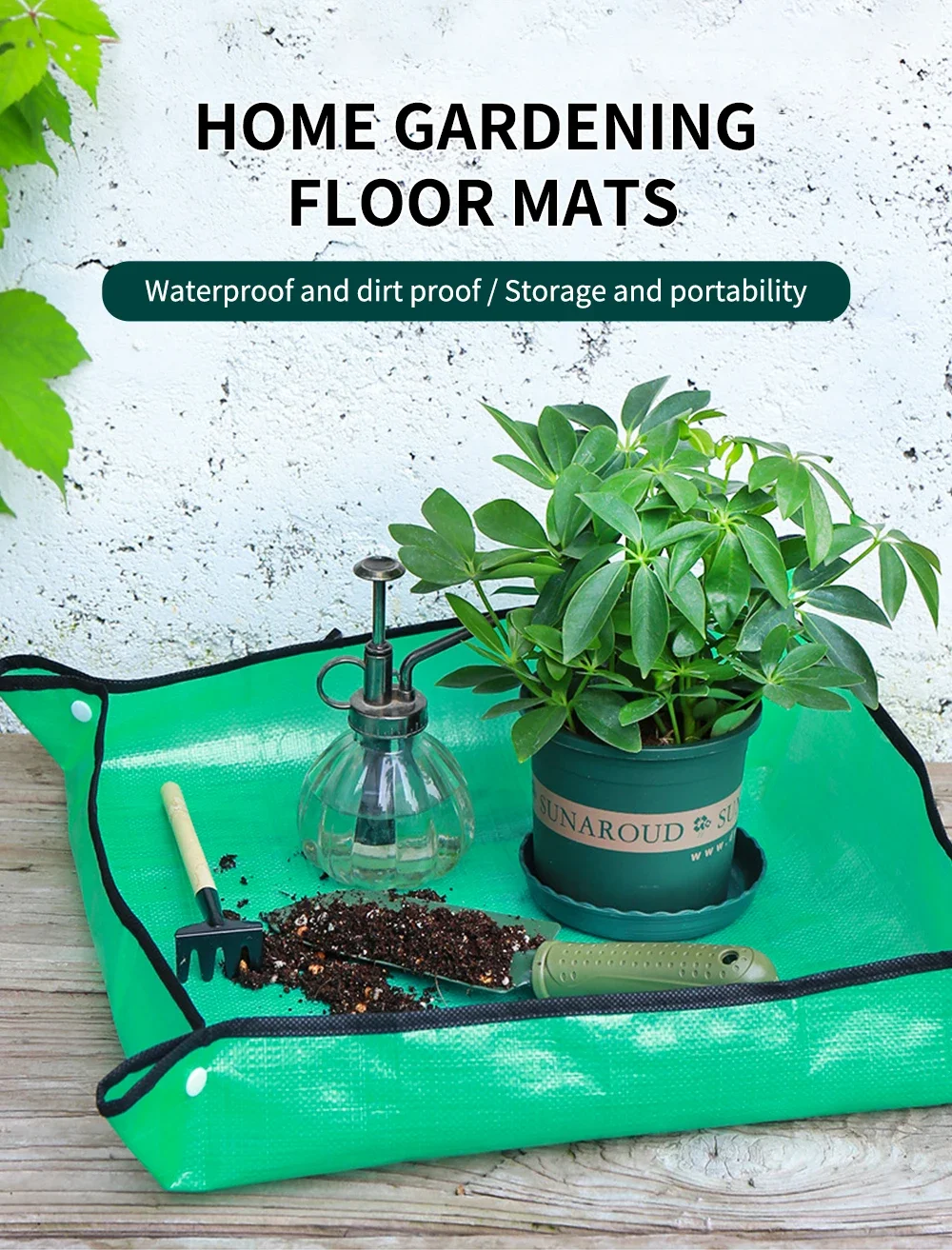 Reusable-Dirty-Soil-Flower-Land-Mat-Waterproof-Oxford-Planting-Mat ...