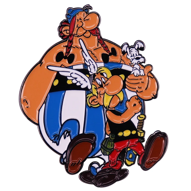 Asterix-and-Obelix-Anime-enamel-pin-Animated-French-comic-series-brooch ...