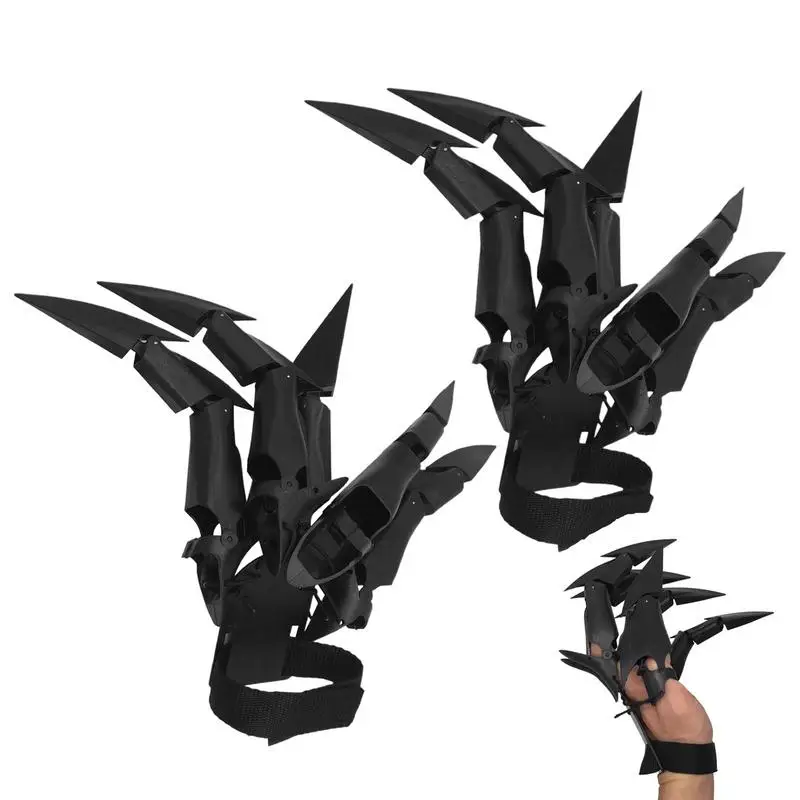 Skeleton-Hands-Bone-Claw-Halloween-Articulated-Fingers-Claw-Props-Scary ...