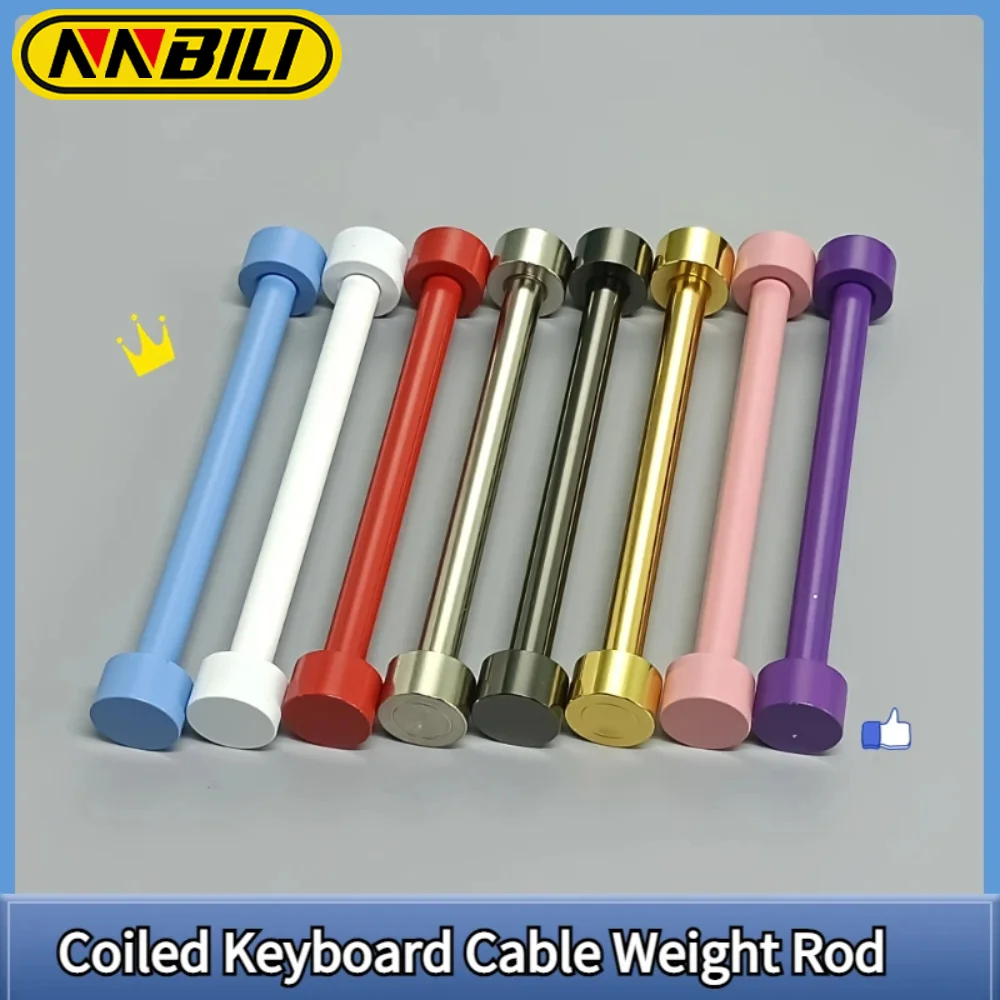 NNBILI-New-15cm-Stainless-steel-Custom-Coiled-Keyboard-Cable-Protection ...