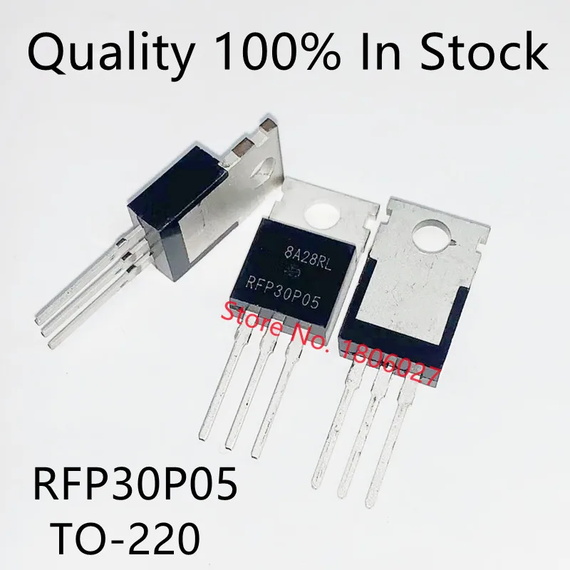 Triodo RFP30P05 TO 220 / S8020L / STP80NF12 / IRGBC30U / UT100N03L ...