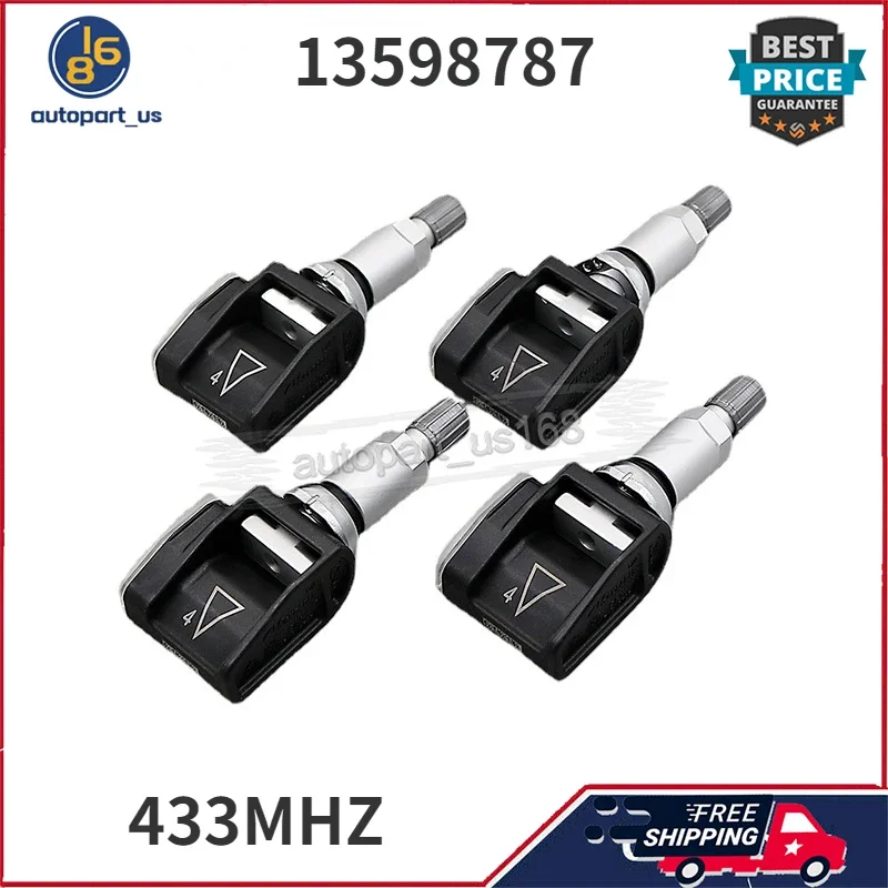 4PCS-For-Cadillac-ATS-CTS-Chevrolet-Camaro-433MHZ-4Pcs-TPMS-Tire ...