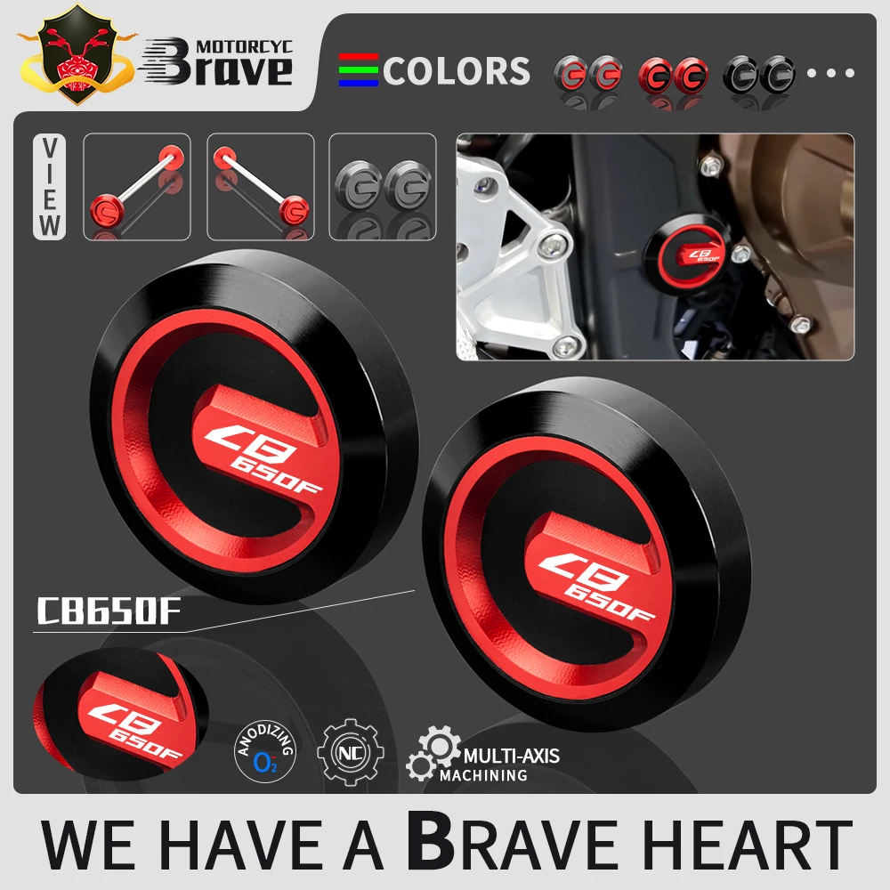 LOGO-CB650F-CBR650F-Motorcycle-accessories-CNC-Aluminum-Frame-Hole-Cap ...