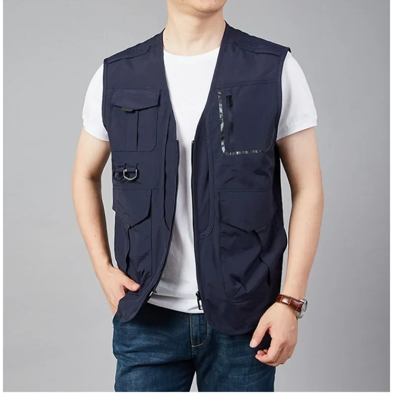 Work-Vest-Men-Large-Size-Men-s-Waterproof-Waistcoat-Sleeveless-Jacket ...