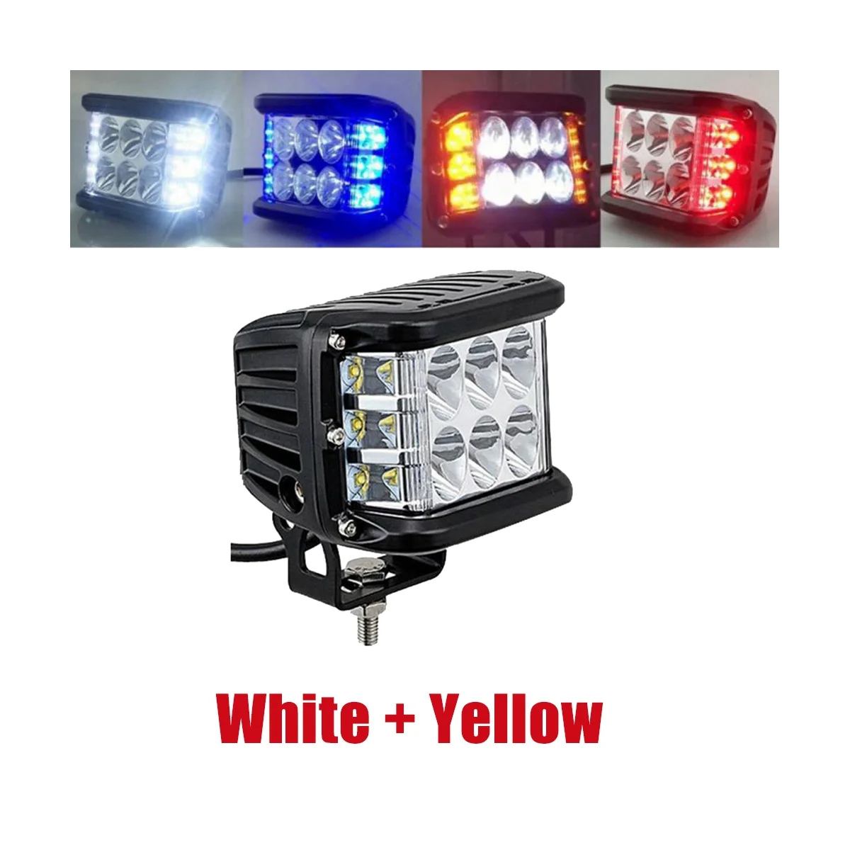 Auto Triple Side Lighted Work Light Dome Light Burst Flashing Light ...