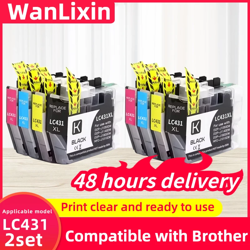 2set high Capacity LC431XL LC431 Compatible Inkjet Ink Cartridge For ...