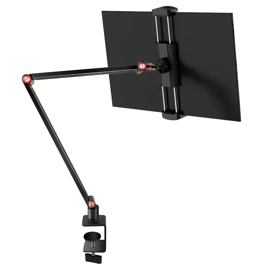 Portable-Monitor-Holder-Metal-Arm-Desktop-Bed-Stand-Clamp-VESA-Mount ...
