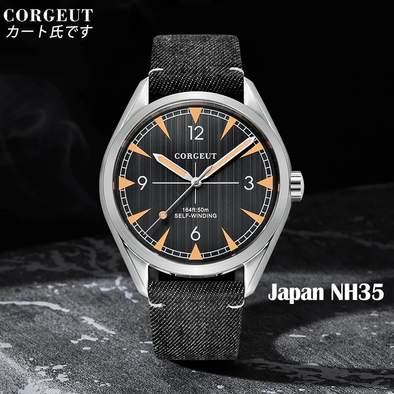 Corgeut 41mm NH35 Reloj de pulsera para hombre, cronógrafo mecánico ...
