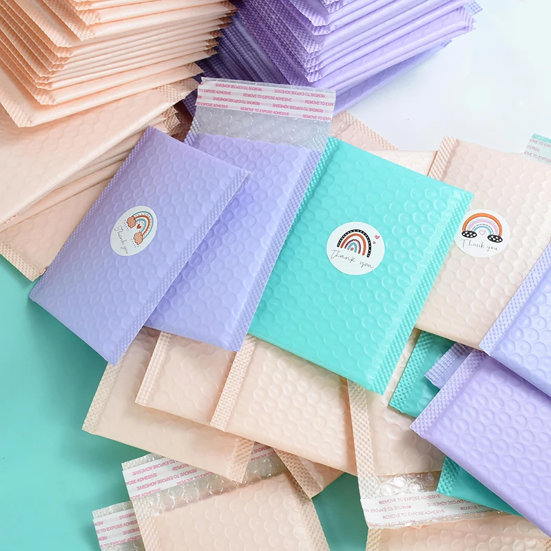 50pcs-Polychrome-Bubble-Mailers-Small-Business-Supplies-Shipping-Bags ...